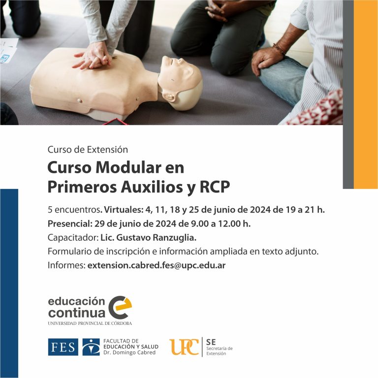 Curso Modular en Primeros Auxilios y RCP – Facultad de Educación y Salud